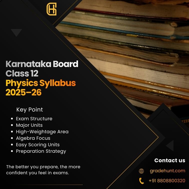 Karnataka Board Class 12 Physics Syllabus 2025–26: Complete Guide for ...